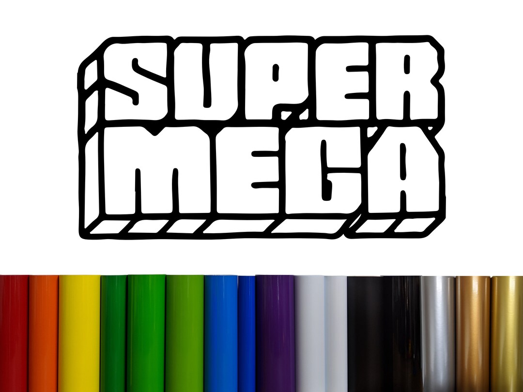 Supermega Logo Vinyl Decal Sticker - Etsy