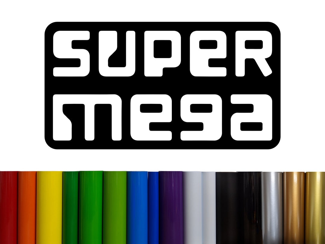 Supermega Logo 2024 Vinyl Decal Sticker - Etsy