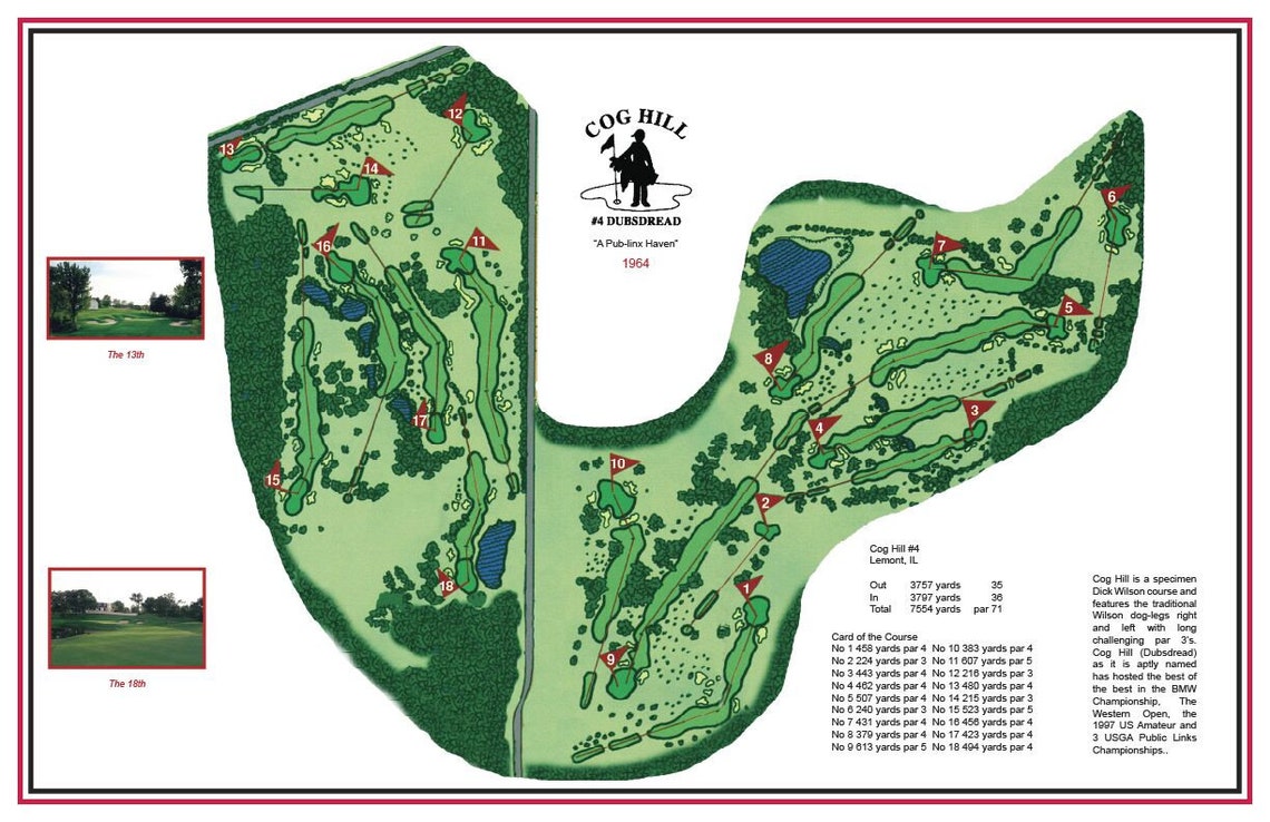 Cog Hill - #4 Dubsdread - Etsy