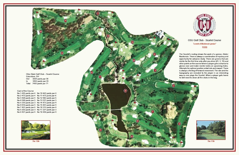 OSU Golf Club - Scarlet Course - Etsy