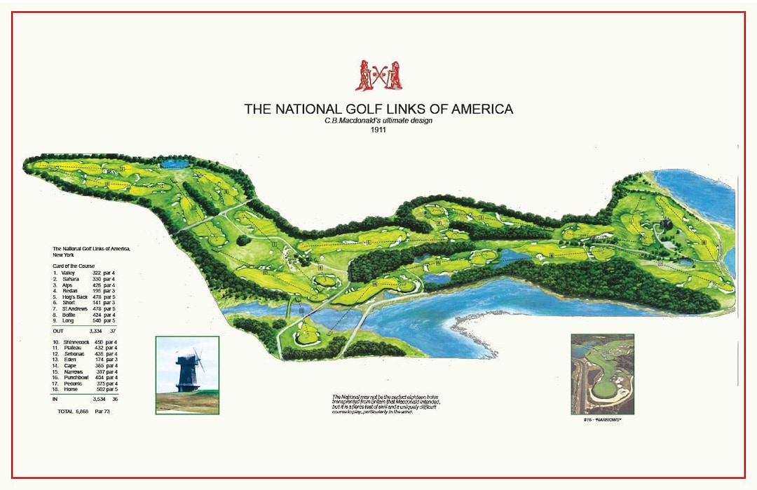 National Golf Links of America W Pics - Etsy
