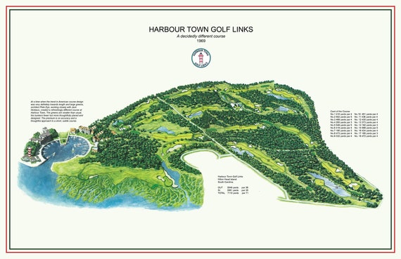 Harbour Town Golf Course Map Harbour Town Golf Links | The Sea Pines