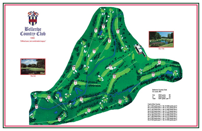 Bellerive Country Club - Etsy