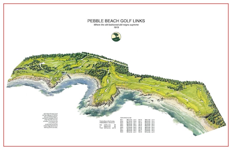Pebble Beach Golf Links - Etsy