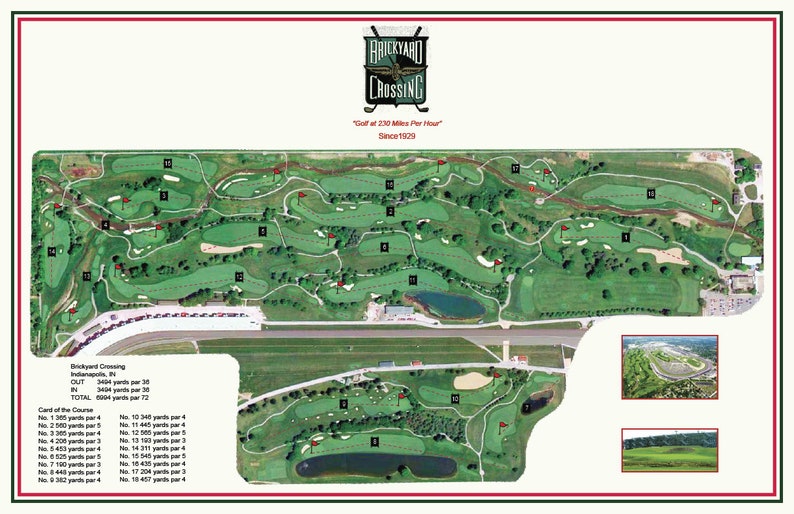 Brickyard Crossing at Indy 500 Track Course - Etsy