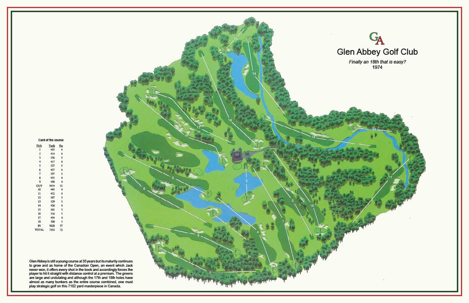Glen Abbey Golf Club - Etsy