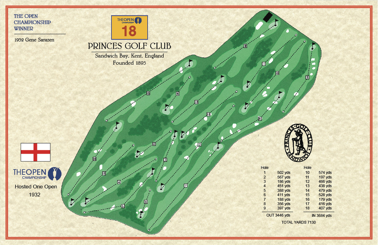 Prince's Golf Club British Open Winners - Etsy