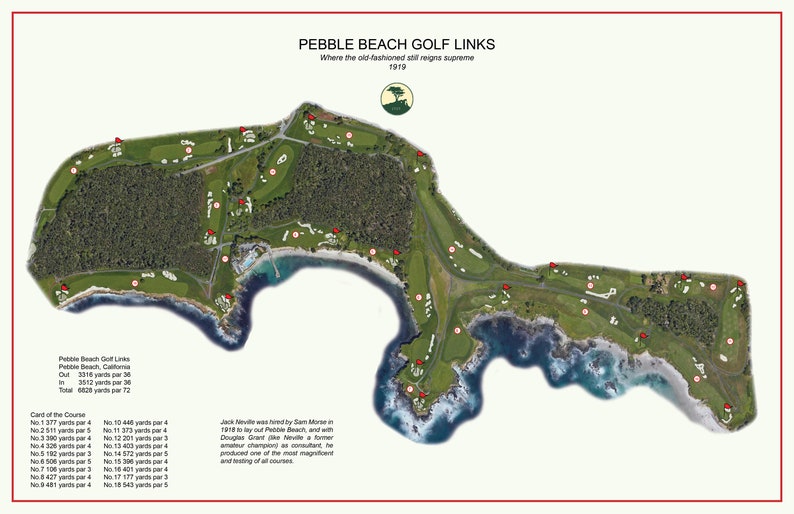 Pebble Beach Golf Links - Etsy