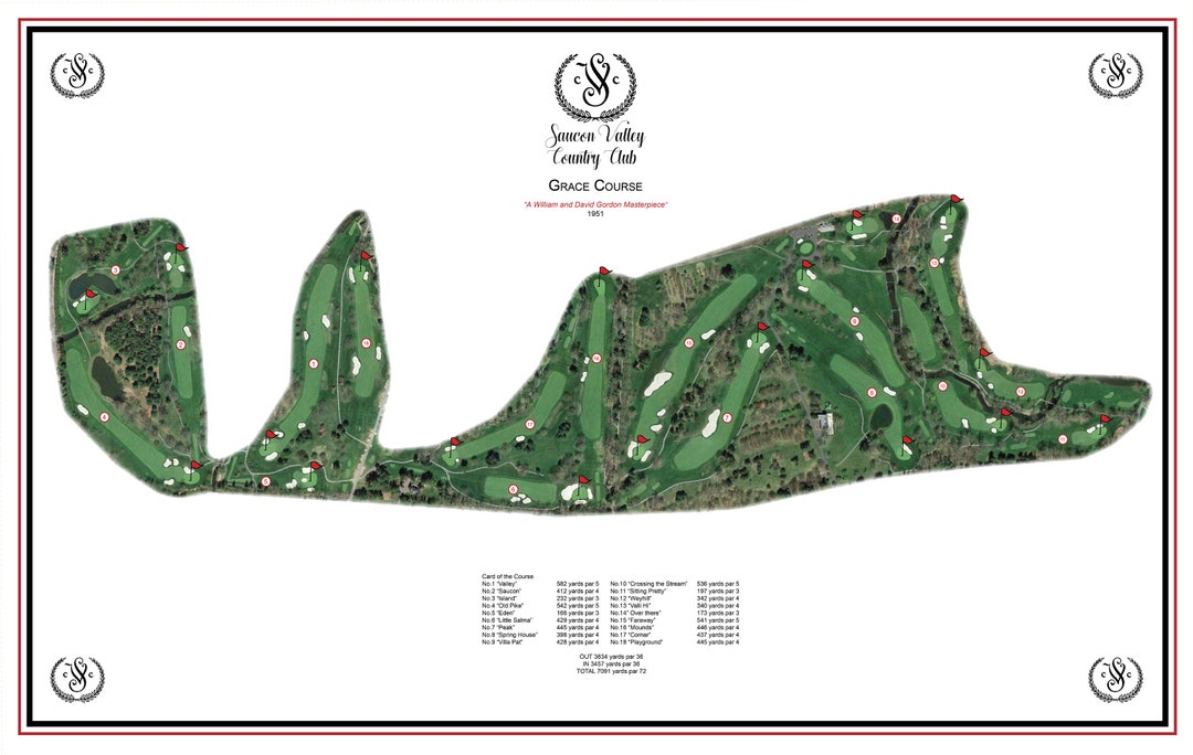 Saucon Valley CC - the Grace Course - Etsy