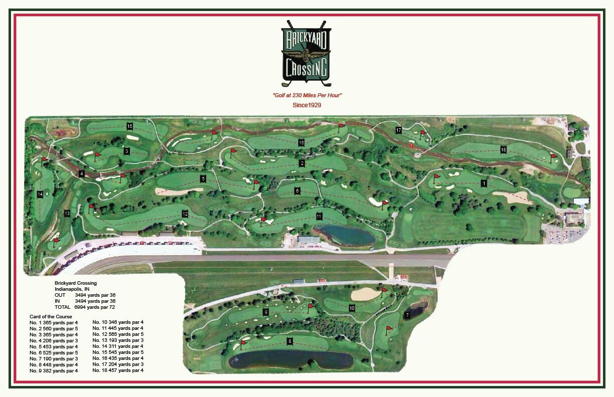 Brickyard Crossing at Indy 500 Track Course - Etsy