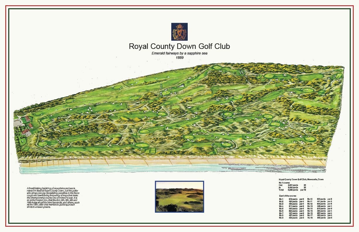 Royal County Down Golf Club - Etsy