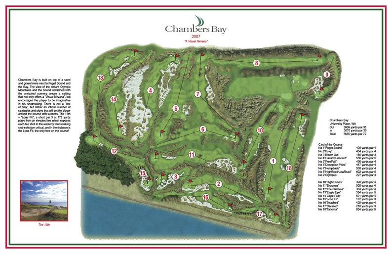 Chambers Bay Golf Course - Etsy