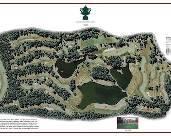 The Honors Course Golf Club Impressionism Painting-effect Print Art 2 ...