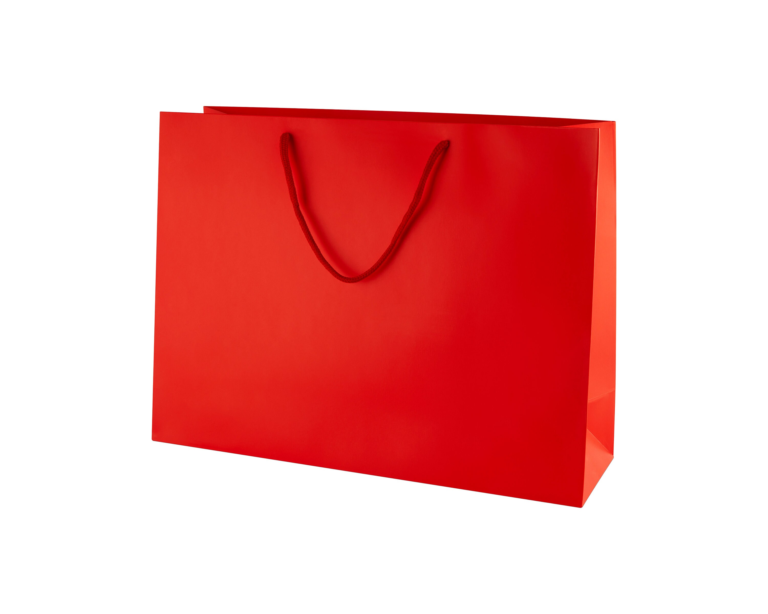 Red Matt Laminated Boutique Gift Bags With Matching Rope - Etsy UK