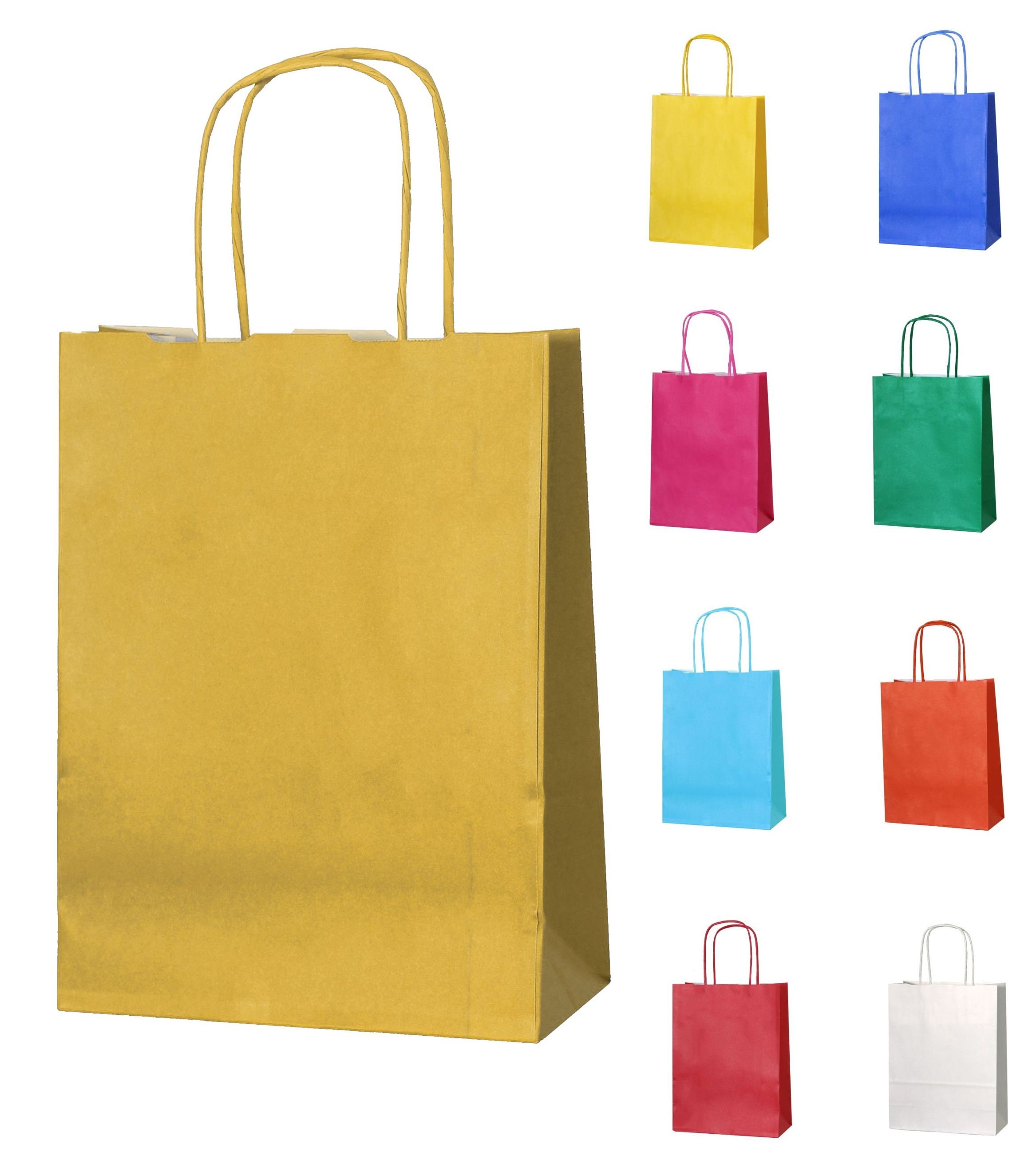 10 Colour Paper Party Gift Bags With Twist Handles for | Etsy