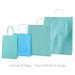 Light Blue Paper Bags With Twisted Handles 4 Sizes Paper Shop Bags ...
