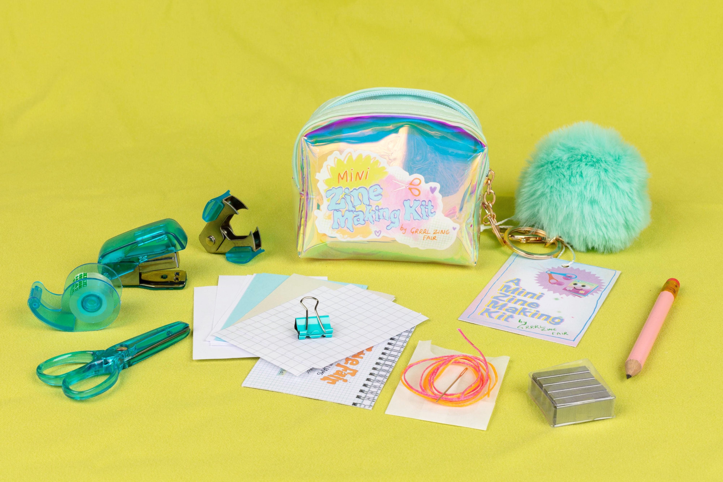 Zine Making Kit Keyring — Grrrl Zine Fair