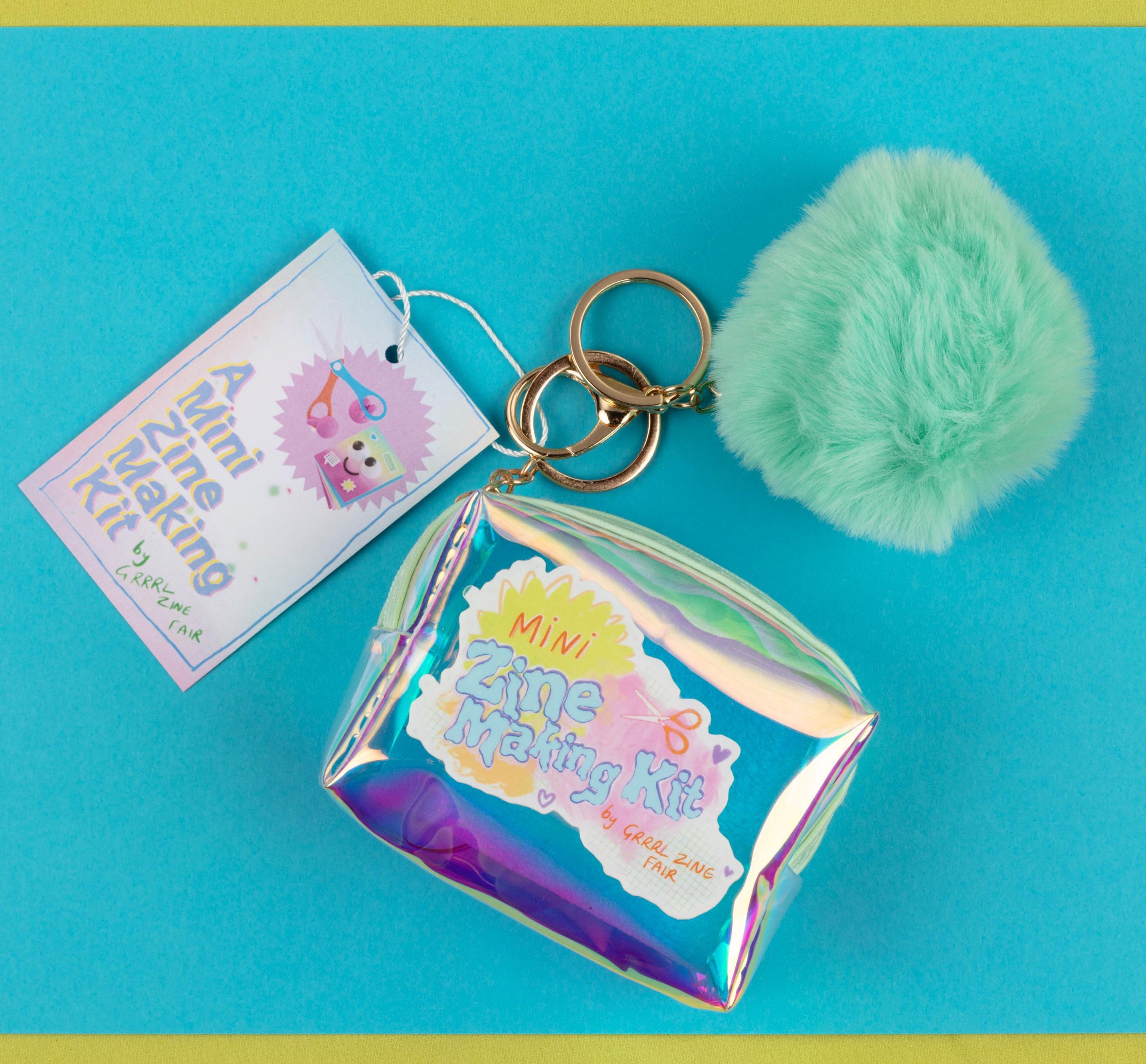 Zine Making Kit Keyring — Grrrl Zine Fair