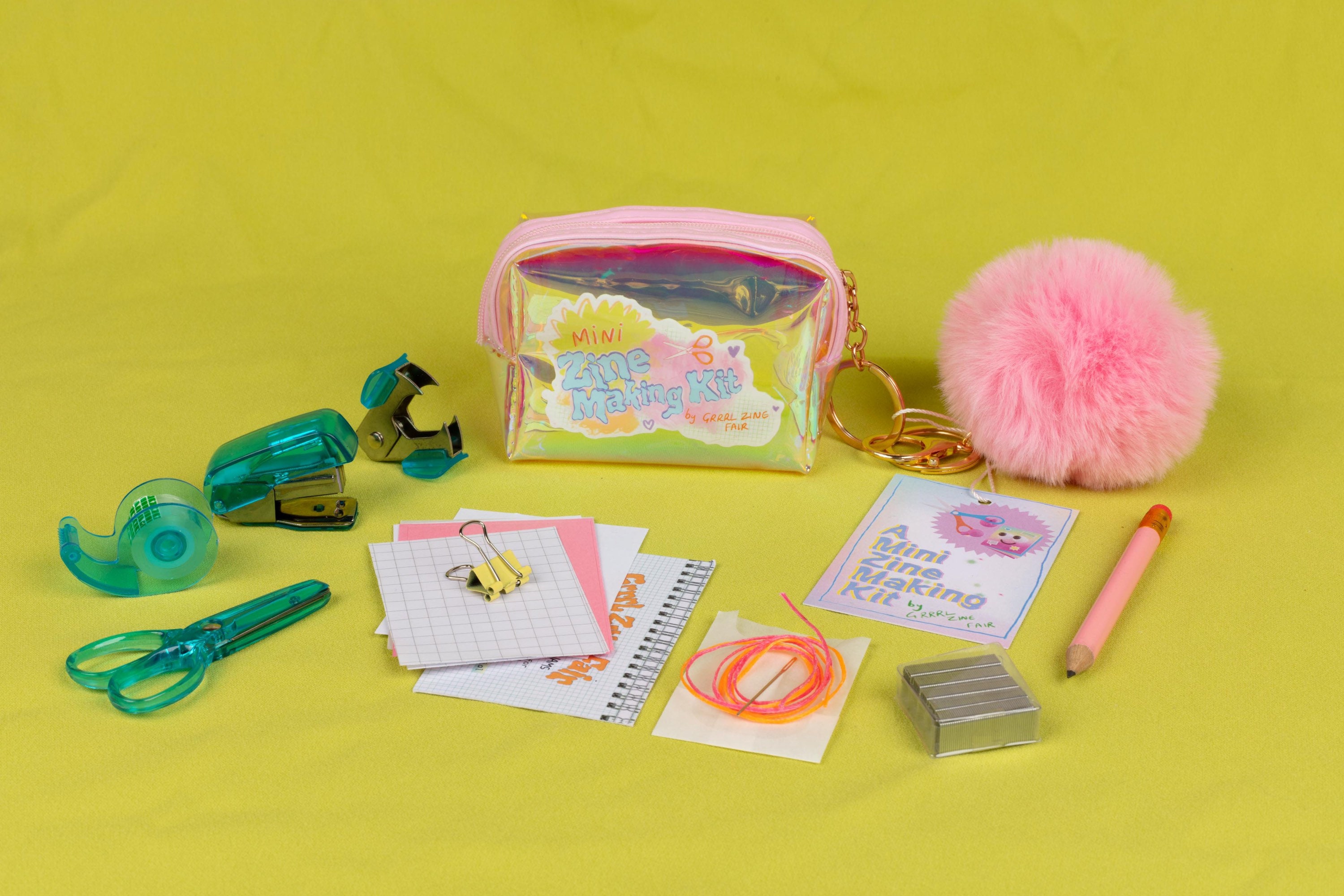 Zine Making Kit Keyring — Grrrl Zine Fair