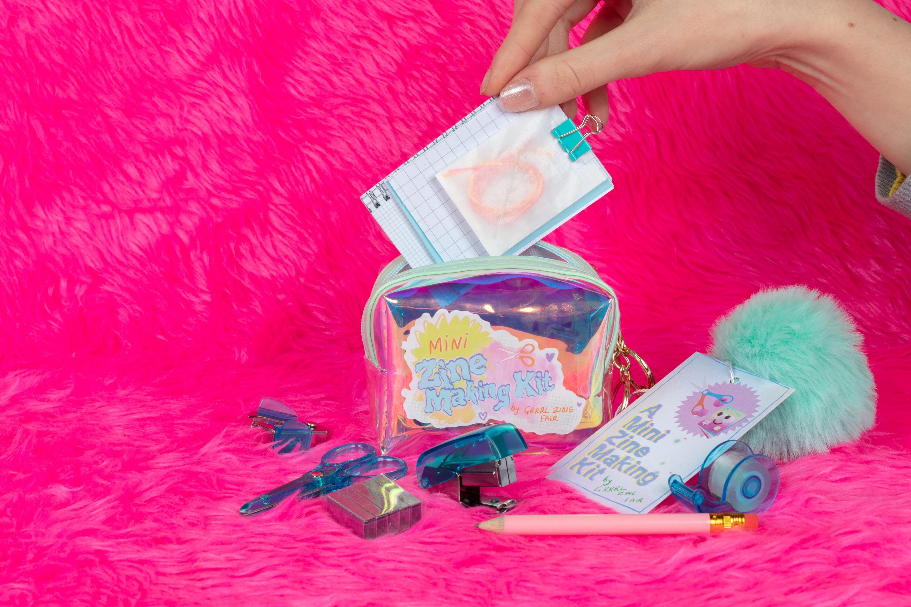 Zine Making Kit Keyring — Grrrl Zine Fair