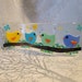 This Fused Glass Suncatcher is Birds on a Branch and Slumped on a Wave ...