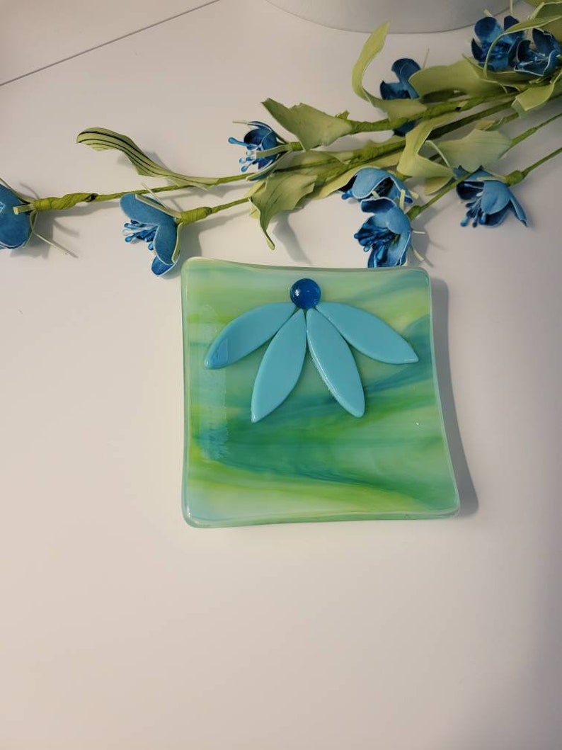 Fused Glass Art Small Dish for Rings and Things. Made With - Etsy