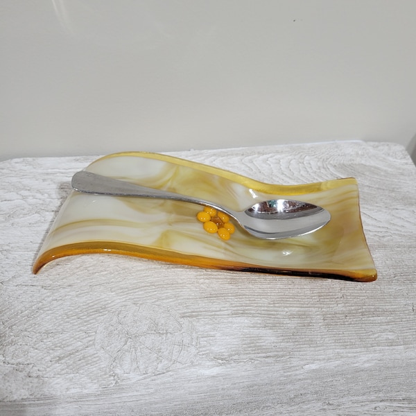 Glass Spoon Rest - Etsy