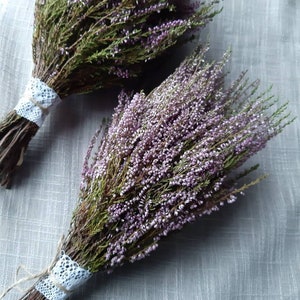Heather Bouquet Dried Flower Bunch Dried Heather Flower Calluna ...