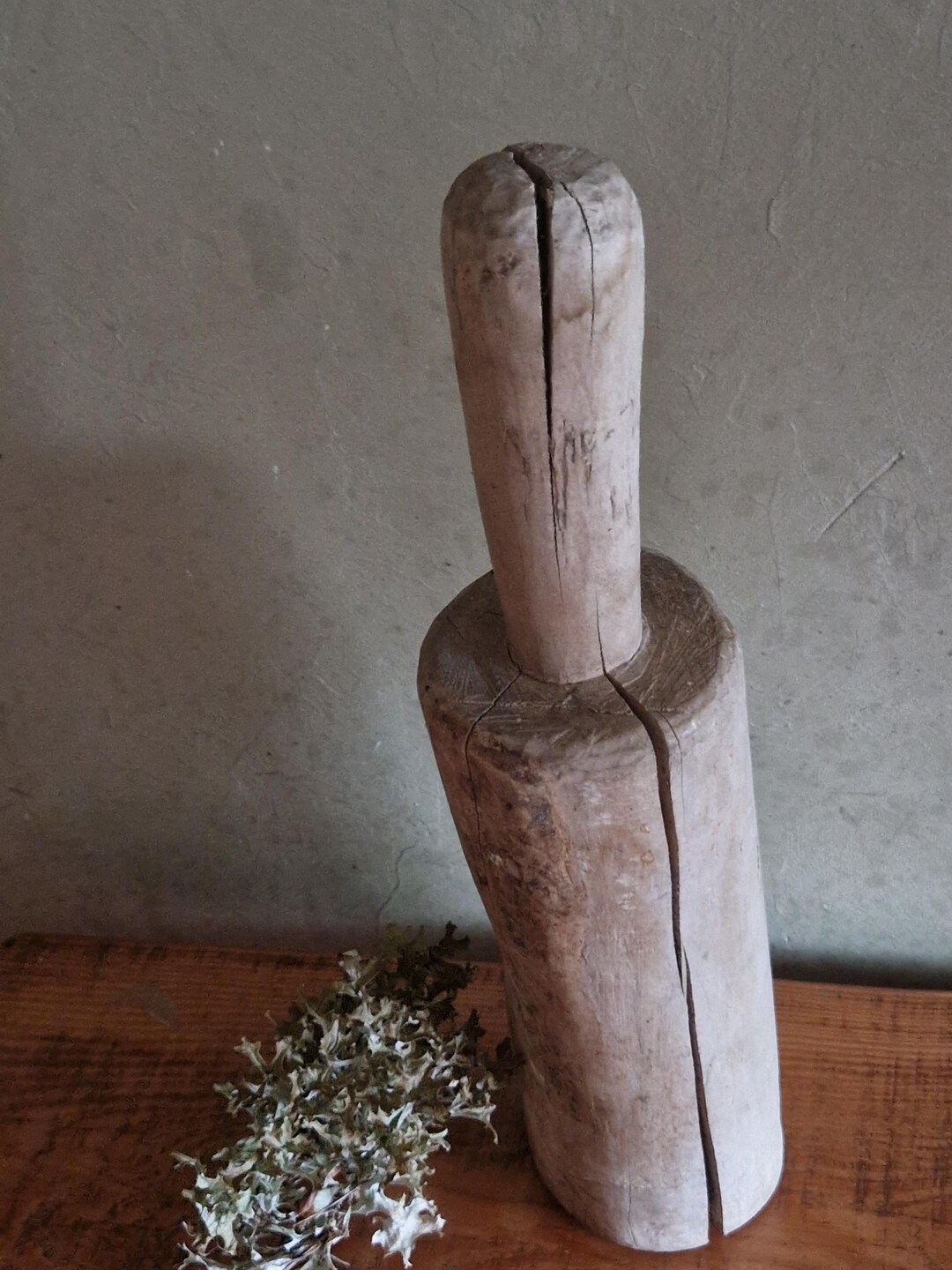 Antique Wooden Potato Mashers Old Rustic Cabbage Stamp Muddle Masher ...