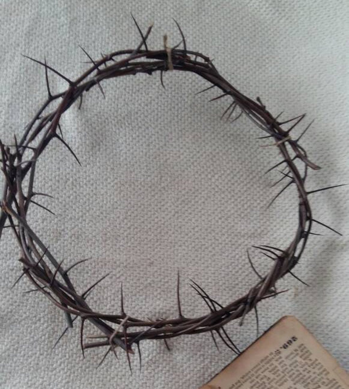 Sharp Crown of Thorns Wreath Hawthorn Natural Thorn Wreath for Easter ...