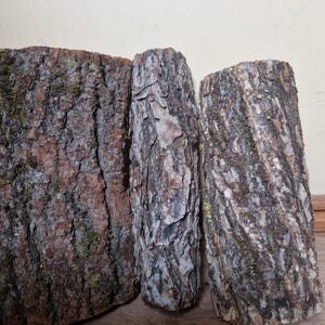 Set of 2 Real Natural Wooden Bark Forest Decor Tree Bark Sheets for Art ...