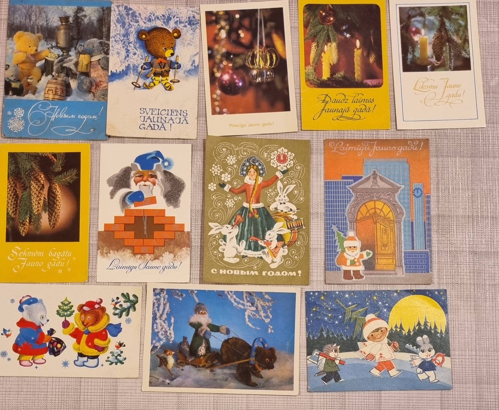 Set of 12 Cards 60s-80s Time Postcards Vintage Year Gift Cards. - Etsy