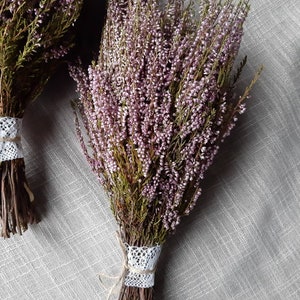 Heather Bouquet Dried Flower Bunch Dried Heather Flower Calluna ...