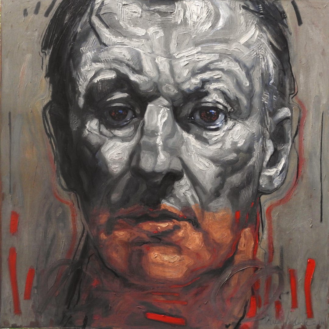 Lucian Freud. Art Painting by Nico Vrielink. Oil on Canvas. Premium Art ...