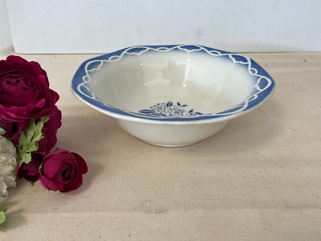 Salad Bowl Old Model "odette" From the French Factory of Digoin - Etsy