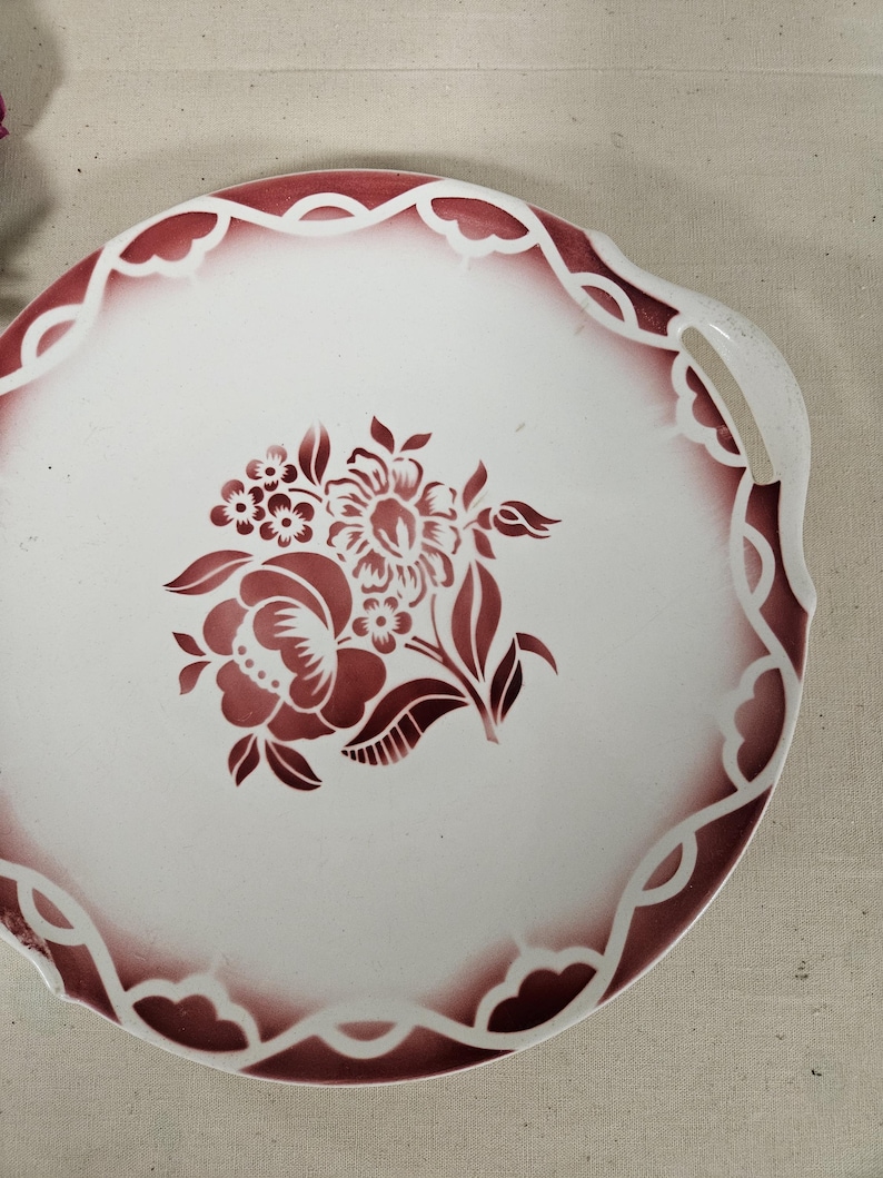 Old Cake Dish "odette" Model From the French Manufacturer of Digoin - Etsy