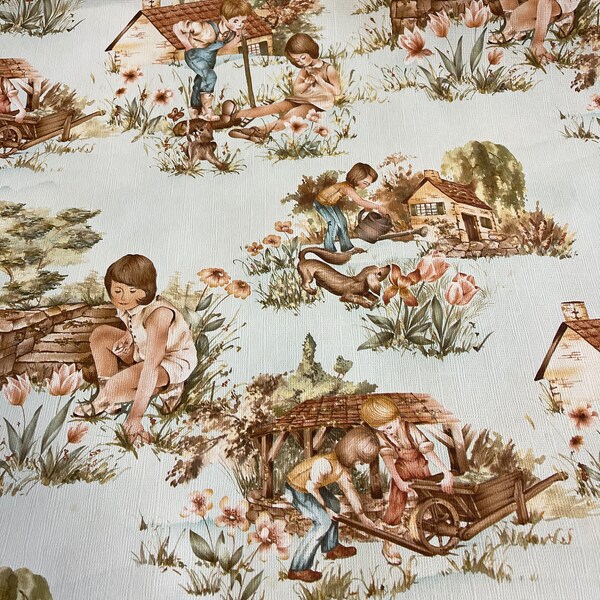 Vintage Children Wallpaper - Etsy