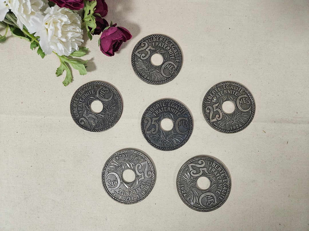 Vintage Coasters Style Old Coins - Etsy
