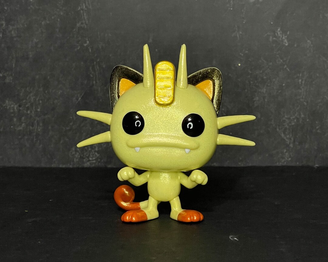 Meowth (sparkle) -custom Funko Pokémon Pop! Vinyl - Etsy