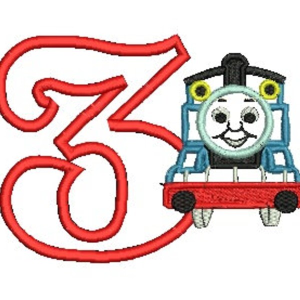 Thomas the Train Embroidery Design - Etsy