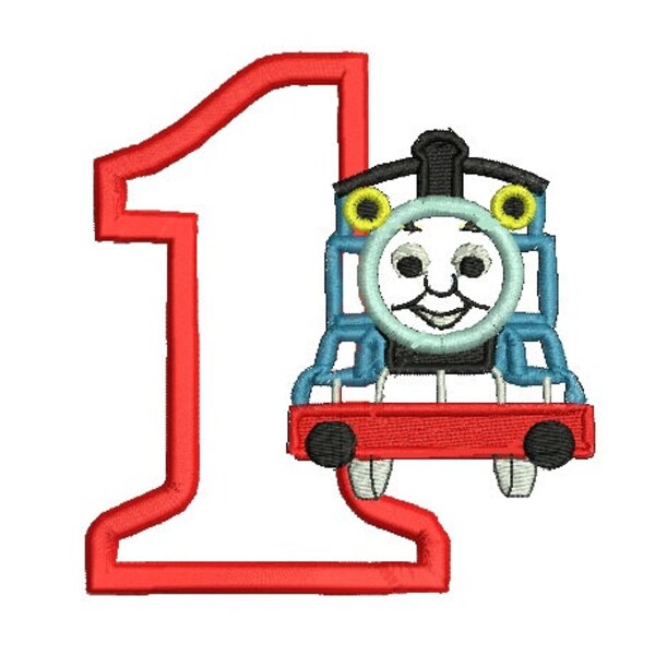 Thomas the Train Embroidery Design - Etsy