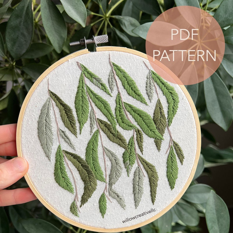 Willow Tree Embroidery - Etsy