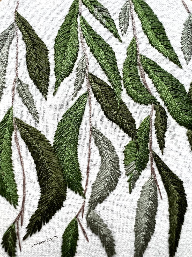 Willow Branches Embroidery Pattern PDF - Etsy