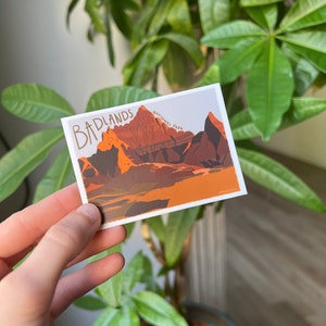 Badlands National Park Vinyl Sticker - Etsy