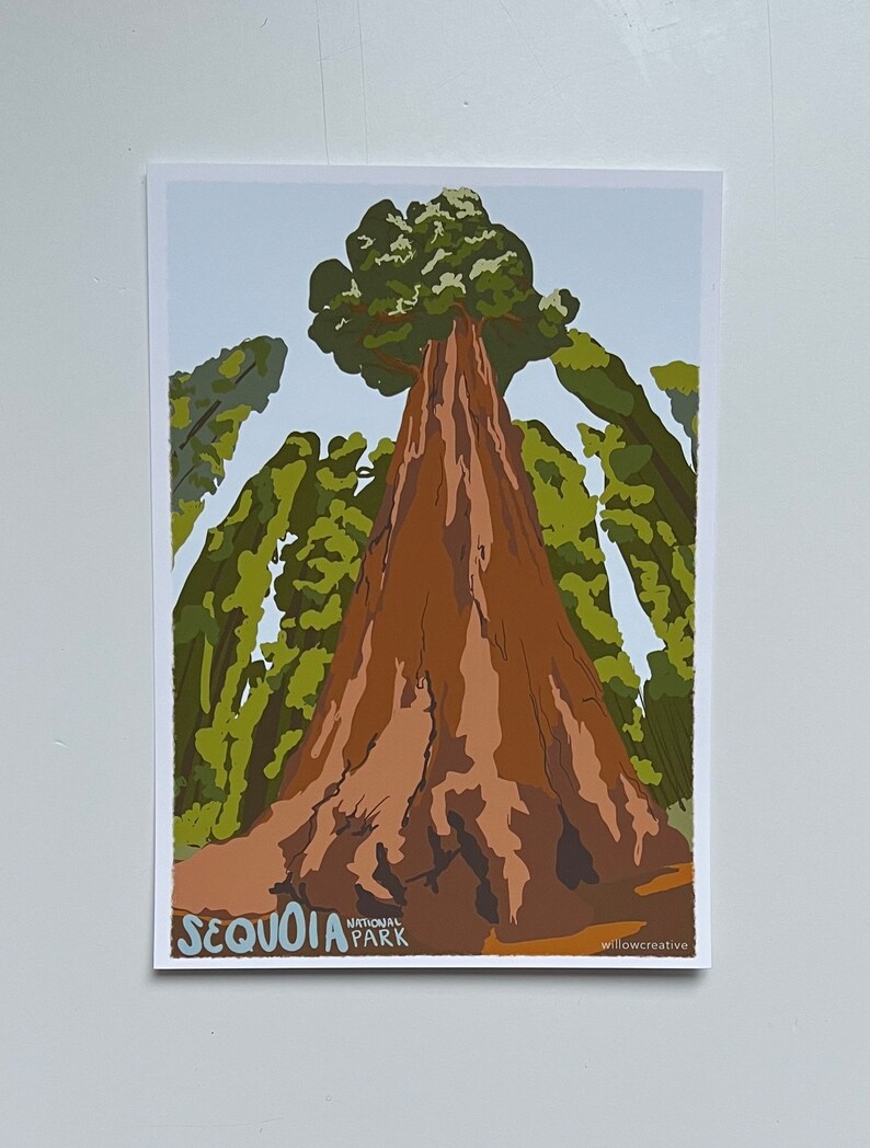 Sequoia National Park 5x7in Print (unframed) - Etsy