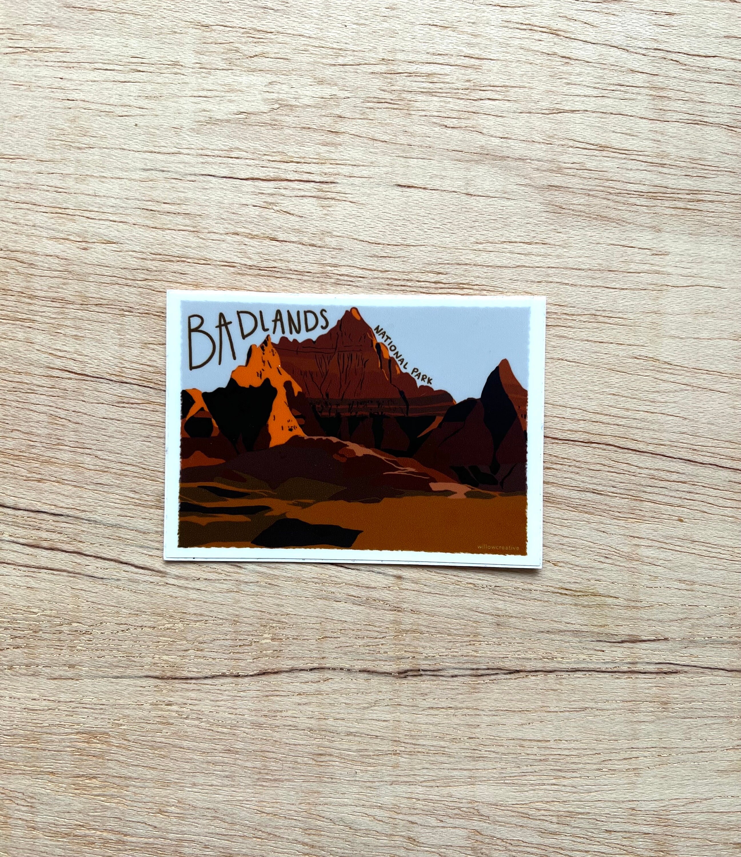 Badlands National Park Vinyl Sticker - Etsy