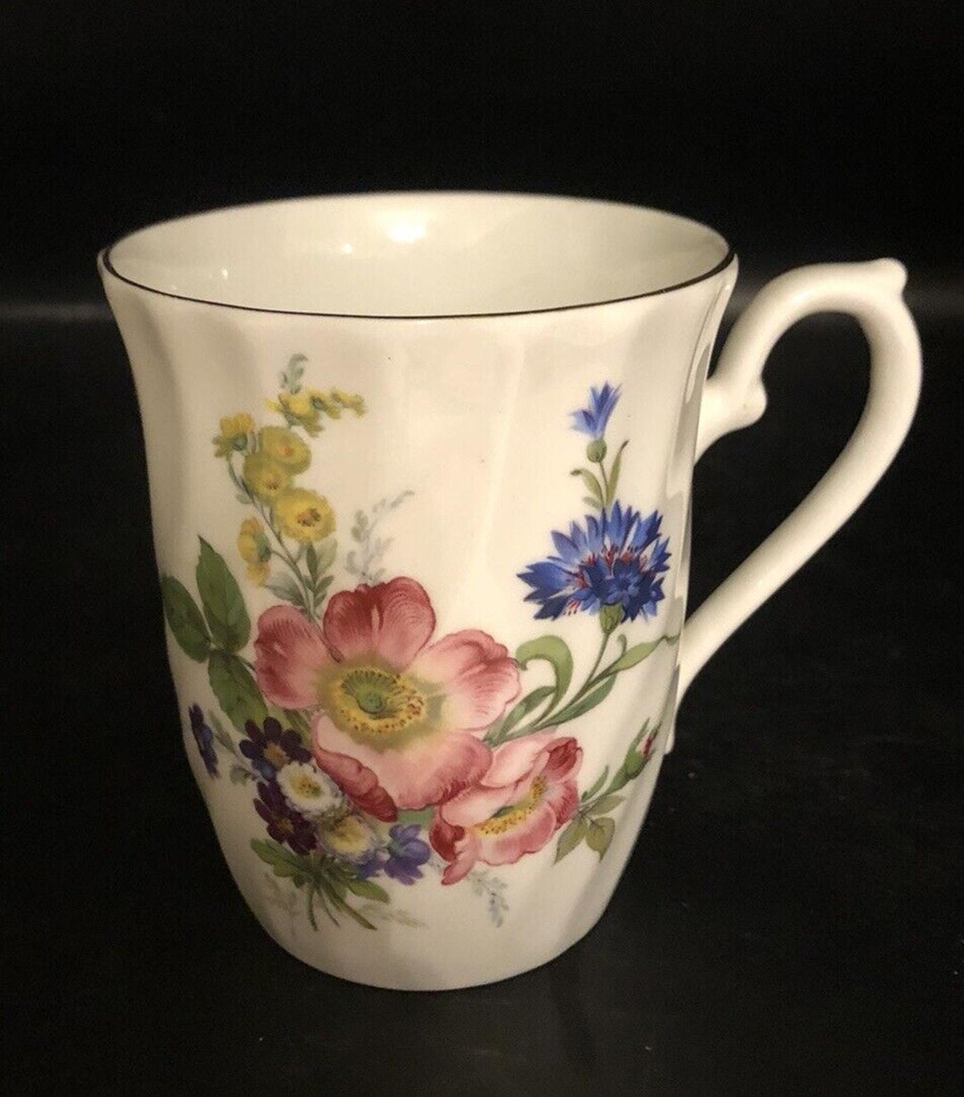 Royal Sutherland HM Fine Bone China England Mixed Floral Coffee Mug Tea ...