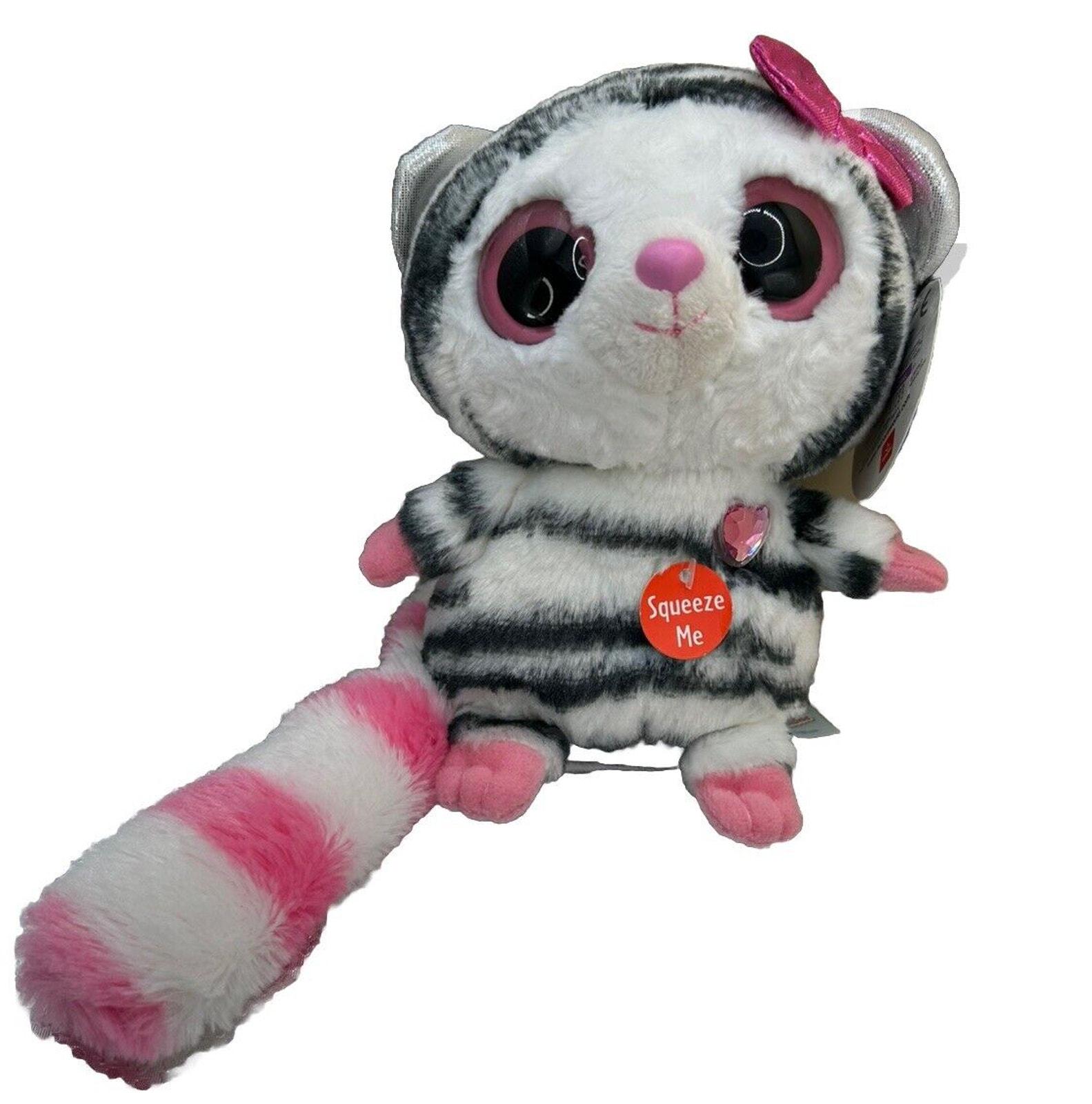 Aurora Yoohoo and Friends New Pamper Plush Sound and Light Pink Striped ...
