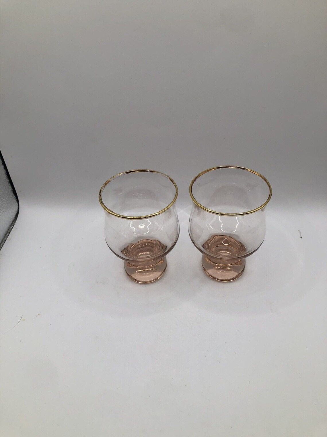 Rose Pink Round Goblet Shot Glass Drinking Cup Drinkware Barware Set of ...