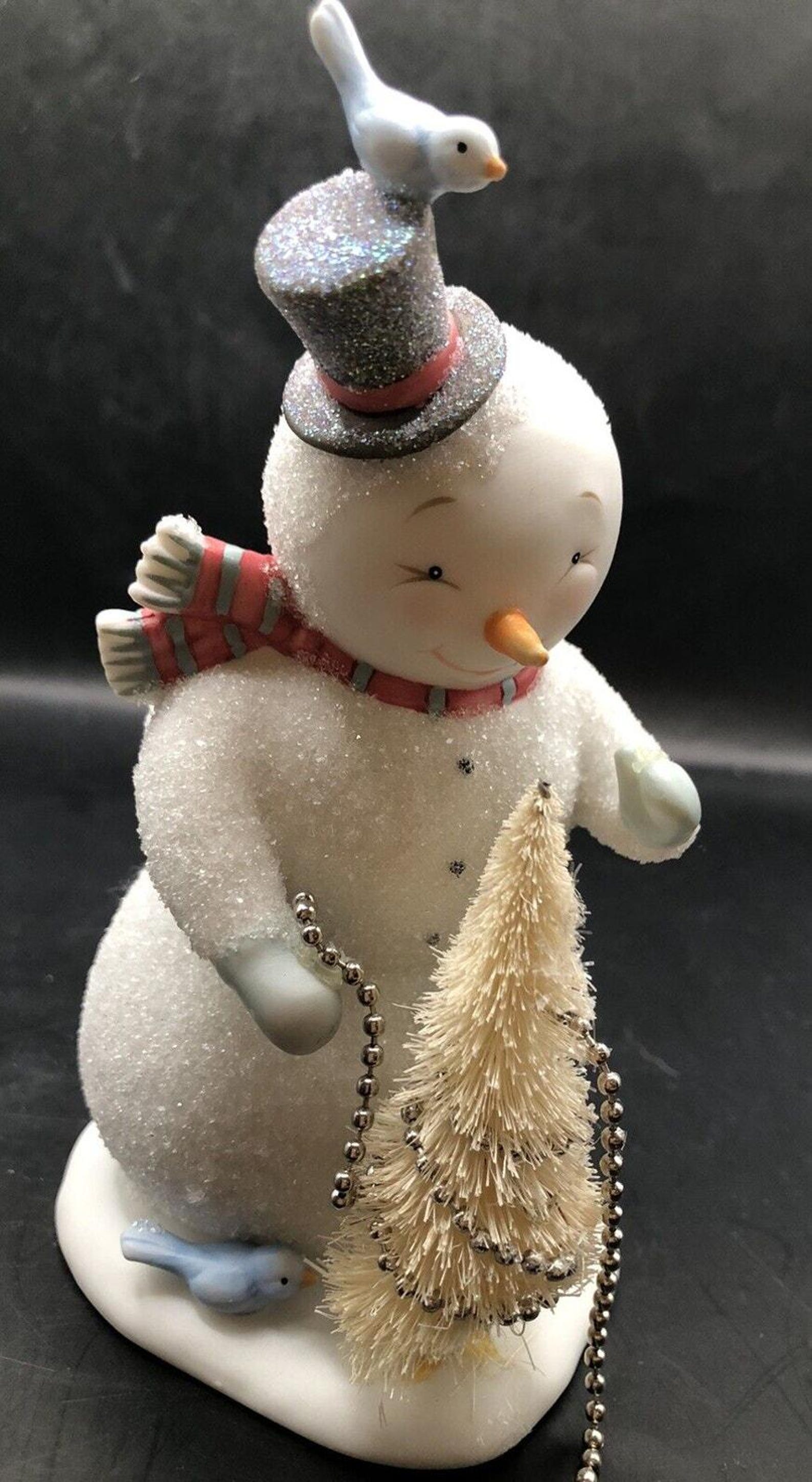 Twinkle Tales CELEBRATE WINTER Midwest 2006 Sparkly Porcelain Snowman W ...